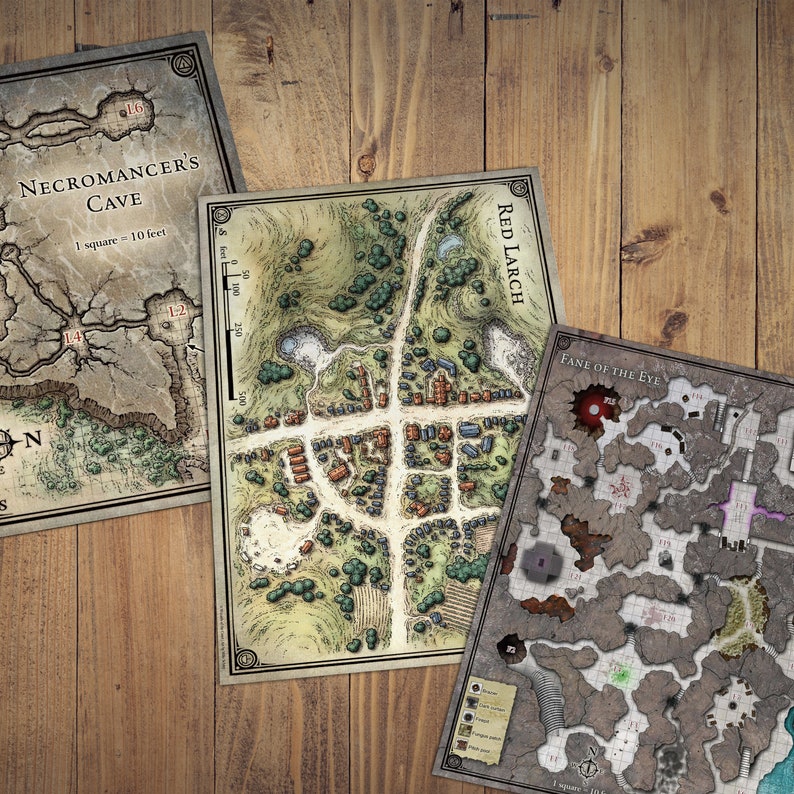 50 Princes of the Apocalypse Battle Map Prints Poster Maps From the ...