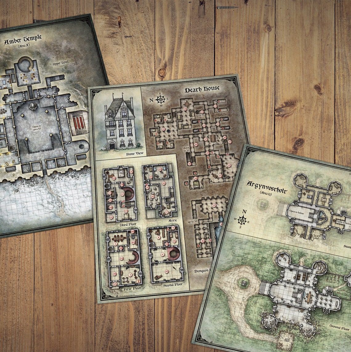 70 Curse of Strahd Poster Maps From the Adventure Book Printed on Thick ...