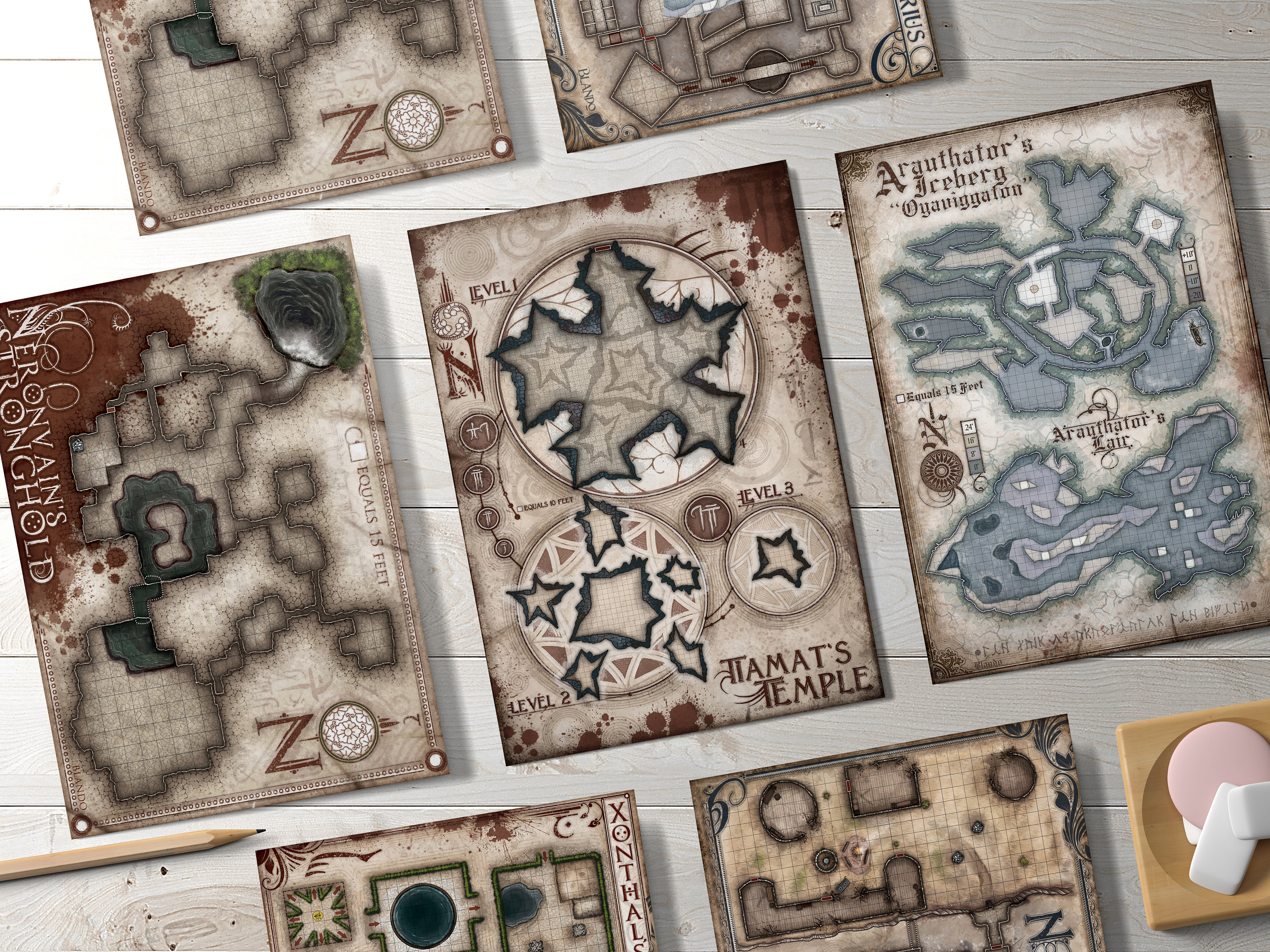 12 Rise of Tiamat Battle Map Prints Poster Maps From the - Etsy