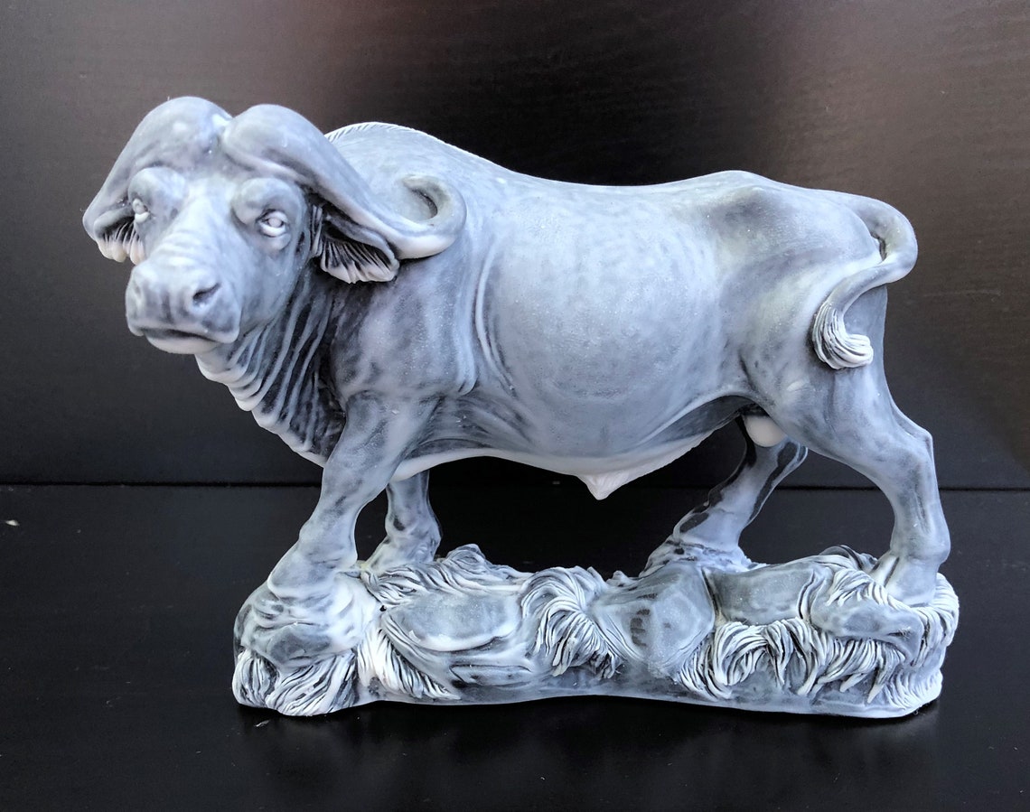 Bull Buffalo bull Figure Bull Figurine Stone Bull | Etsy