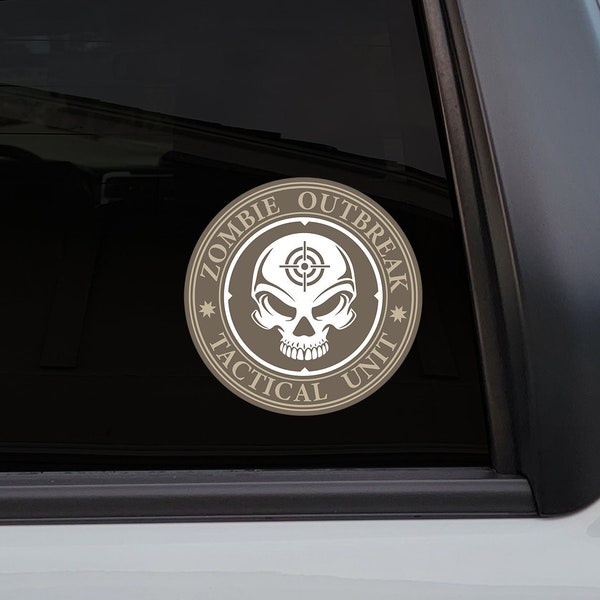 Zombie Car Decal - Etsy