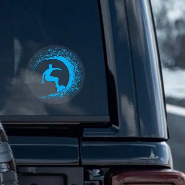 Surfer on Wave - Etsy