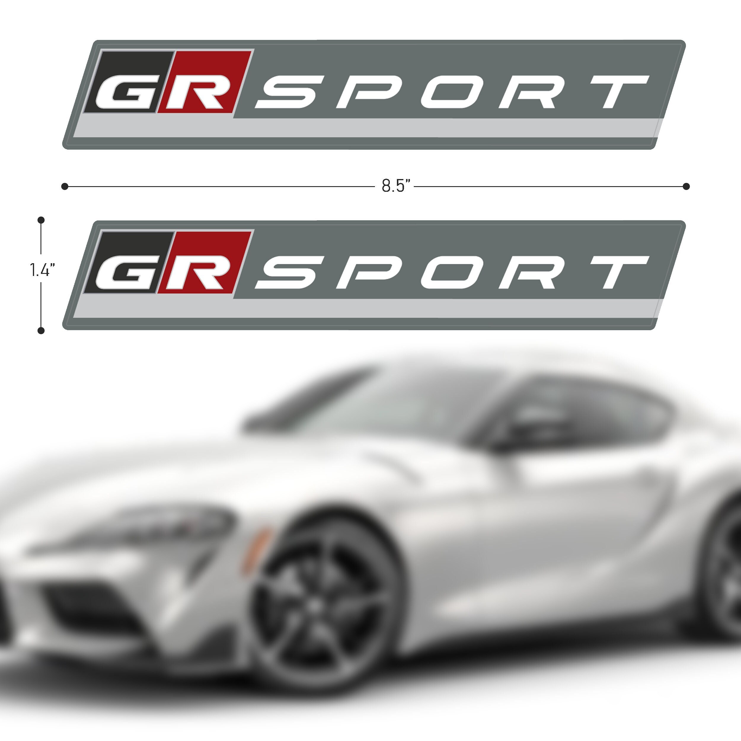 GR Sport Automotive Rally Racing Sport Vinyl Decal 1.4 Inches X 8.5 ...