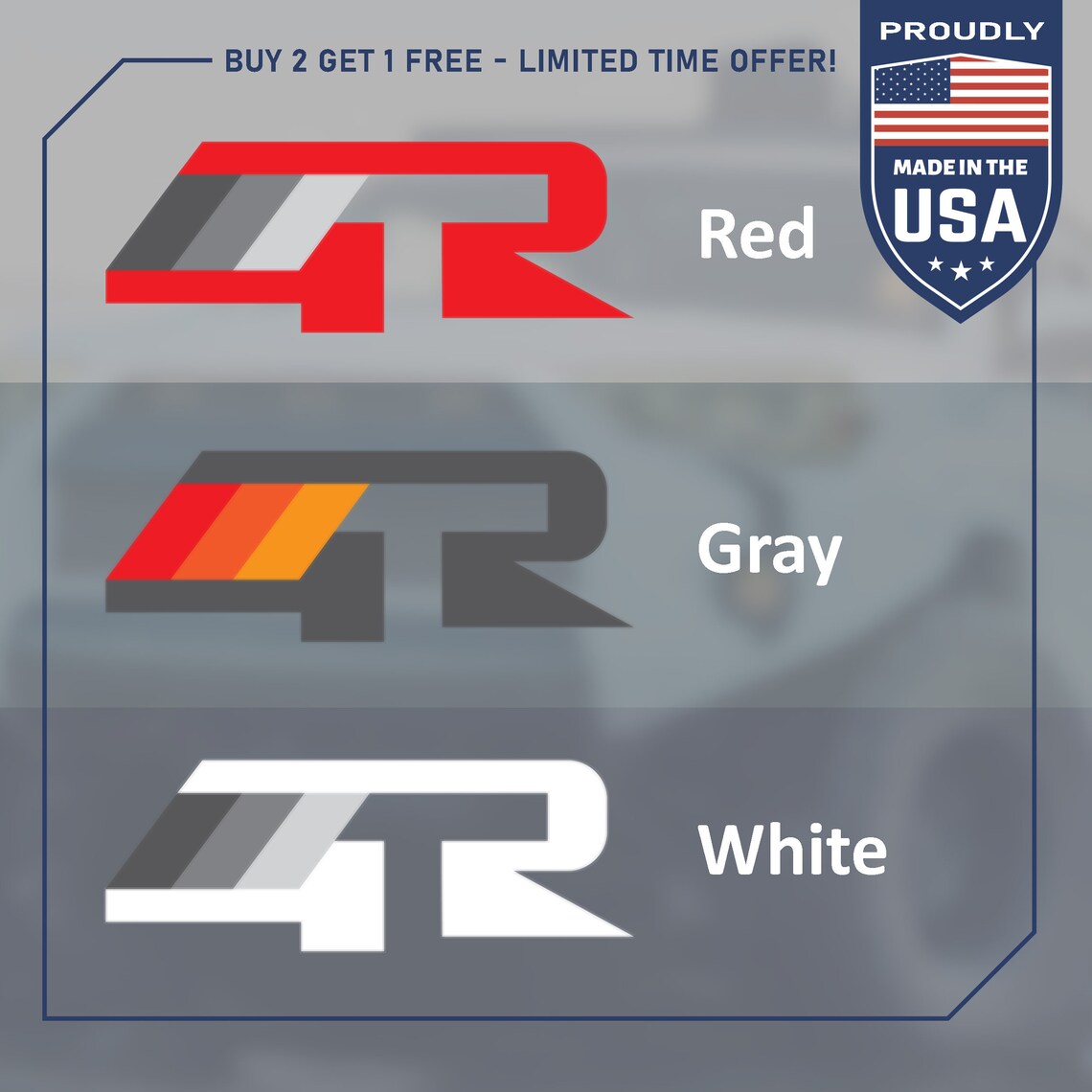 4runner T4R Badge Vinyl Decal Toyota Style Heritage Classic | Etsy