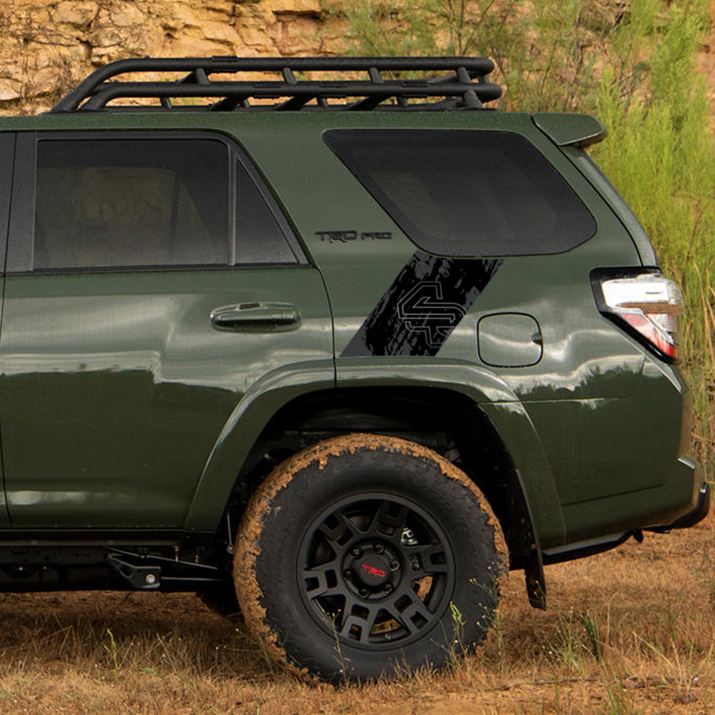 4runner 5th Generation 2010 present Vinyl Decal Toyota Off-road Stealth ...