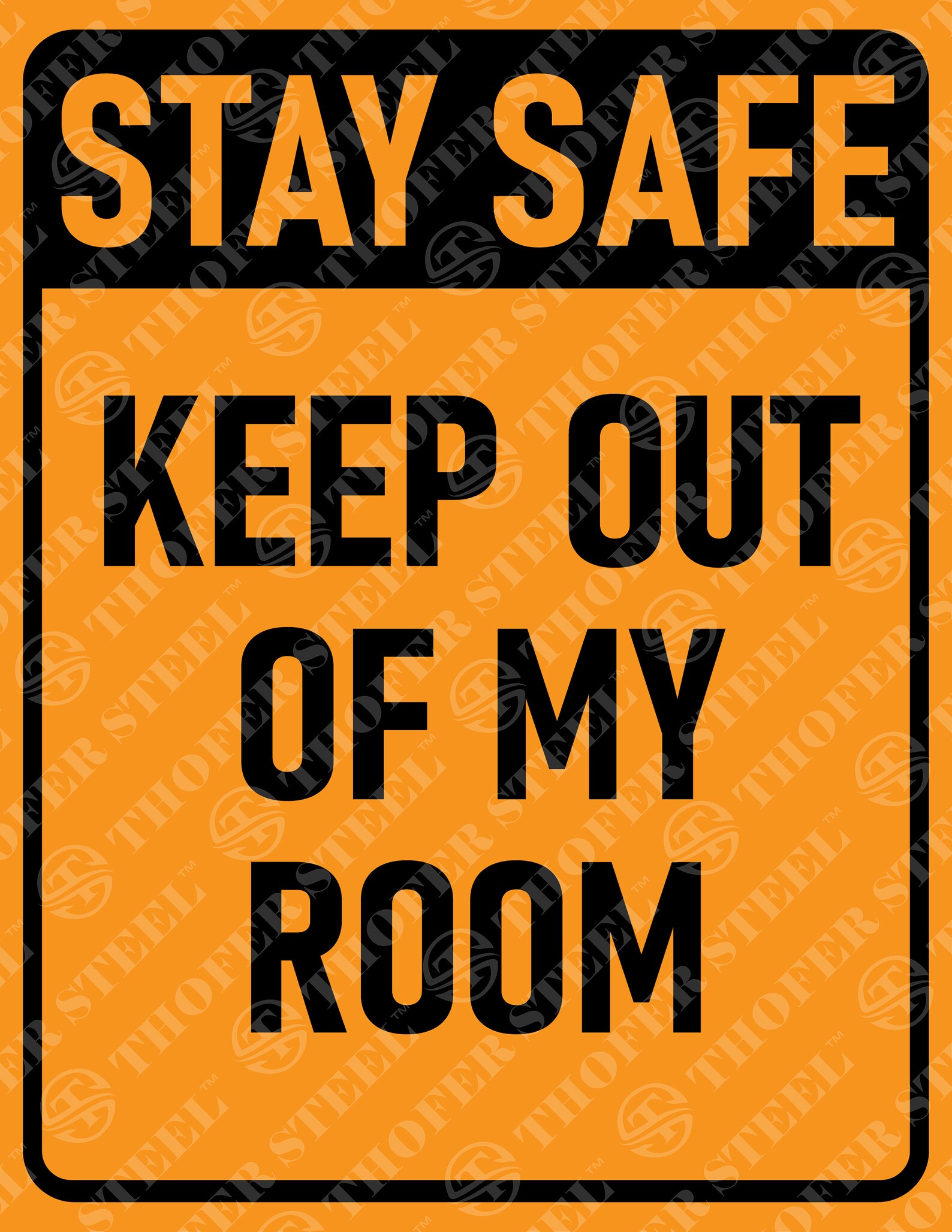 Printable Fun Signs Instant Download Template Files Stay Safe Warning ...