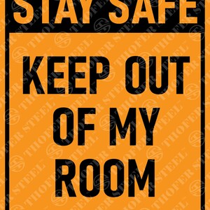 Printable Fun Signs Instant Download Template Files Stay Safe Warning ...