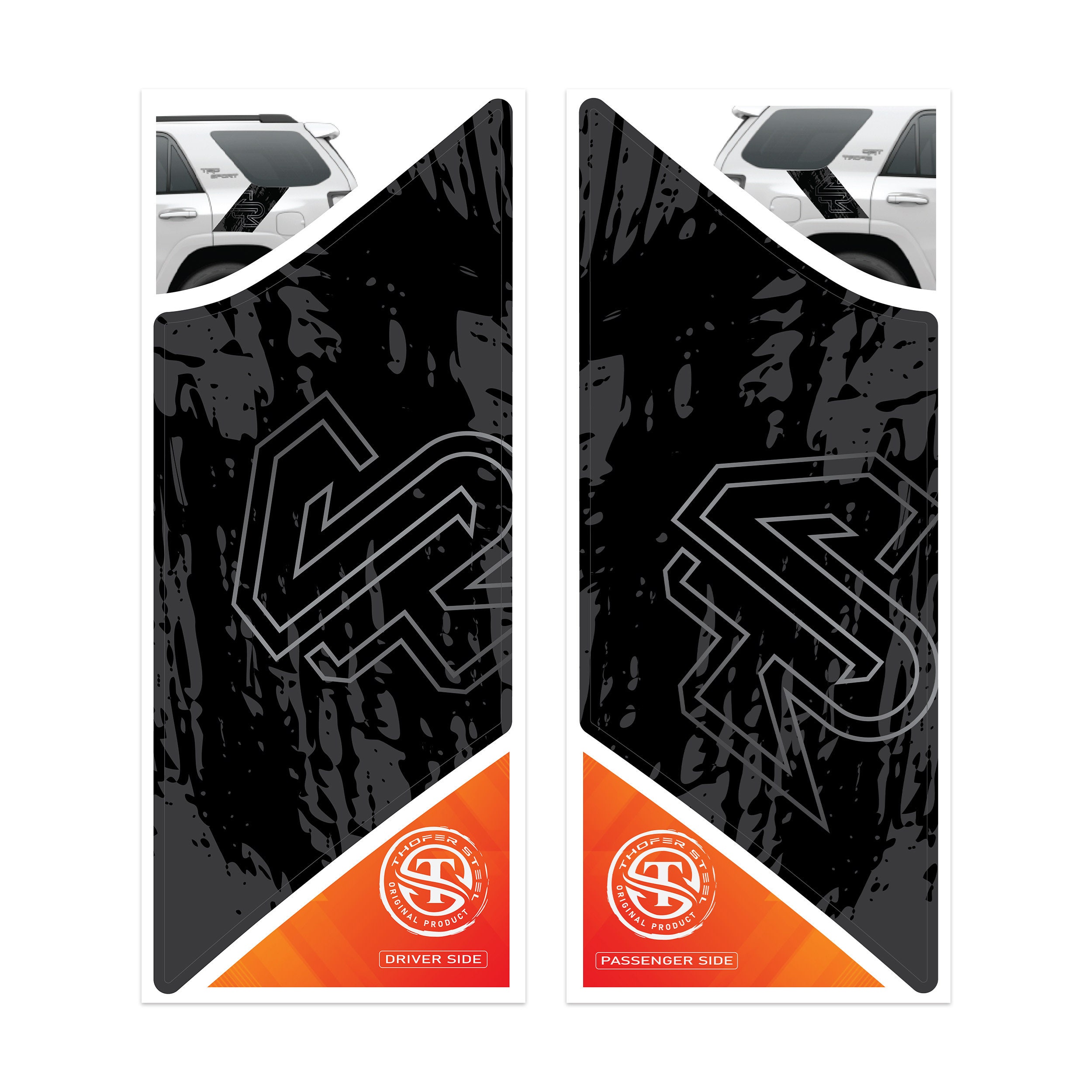 4runner 5th Generation 2010 present Vinyl Decal Toyota Off-road Stealth ...