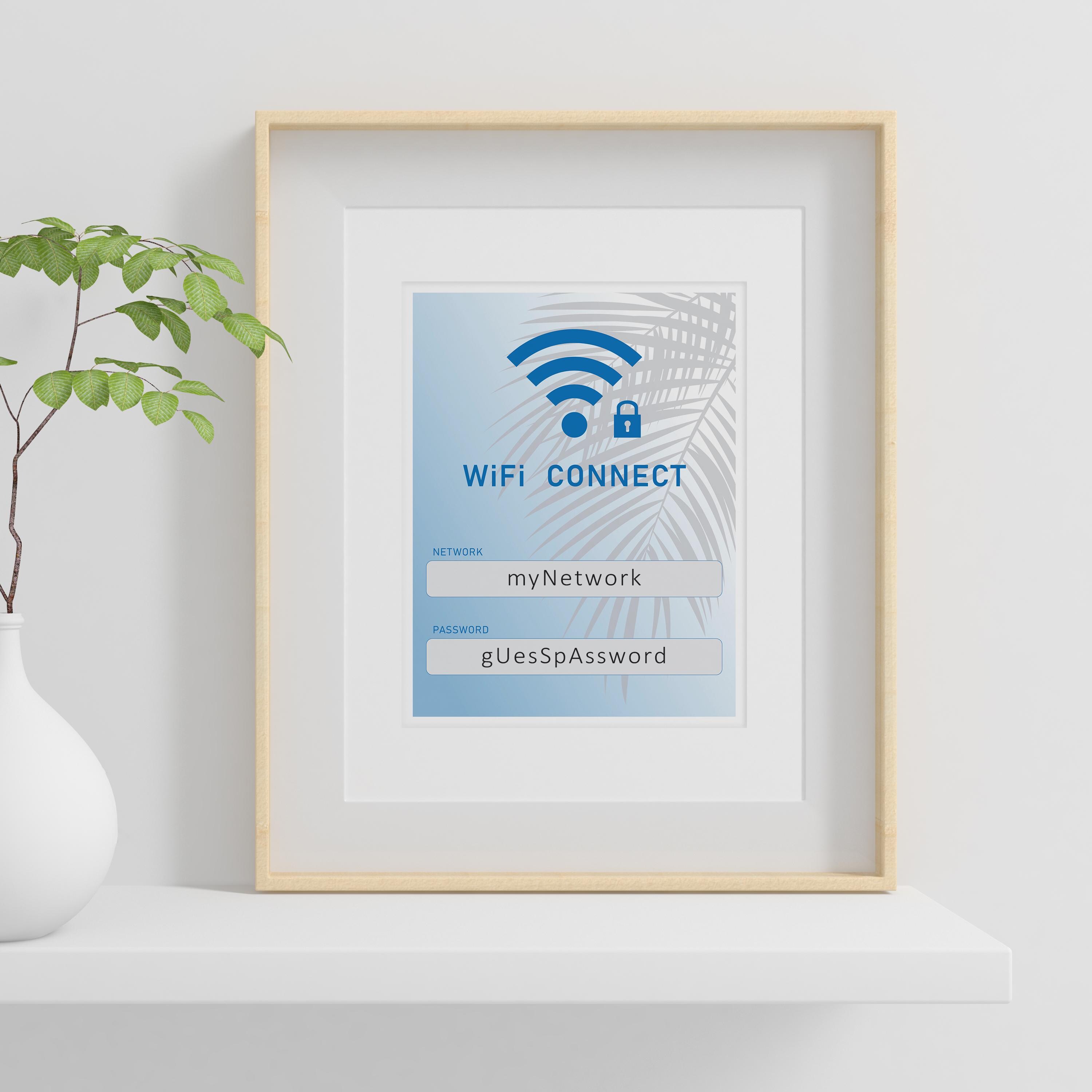 Printable Wi-fi Portrait Signs Instant Download Template Files Svg Pdf ...