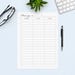 Please Sign-in Sheet Instant Download Template File Letter 8.5x11 ...