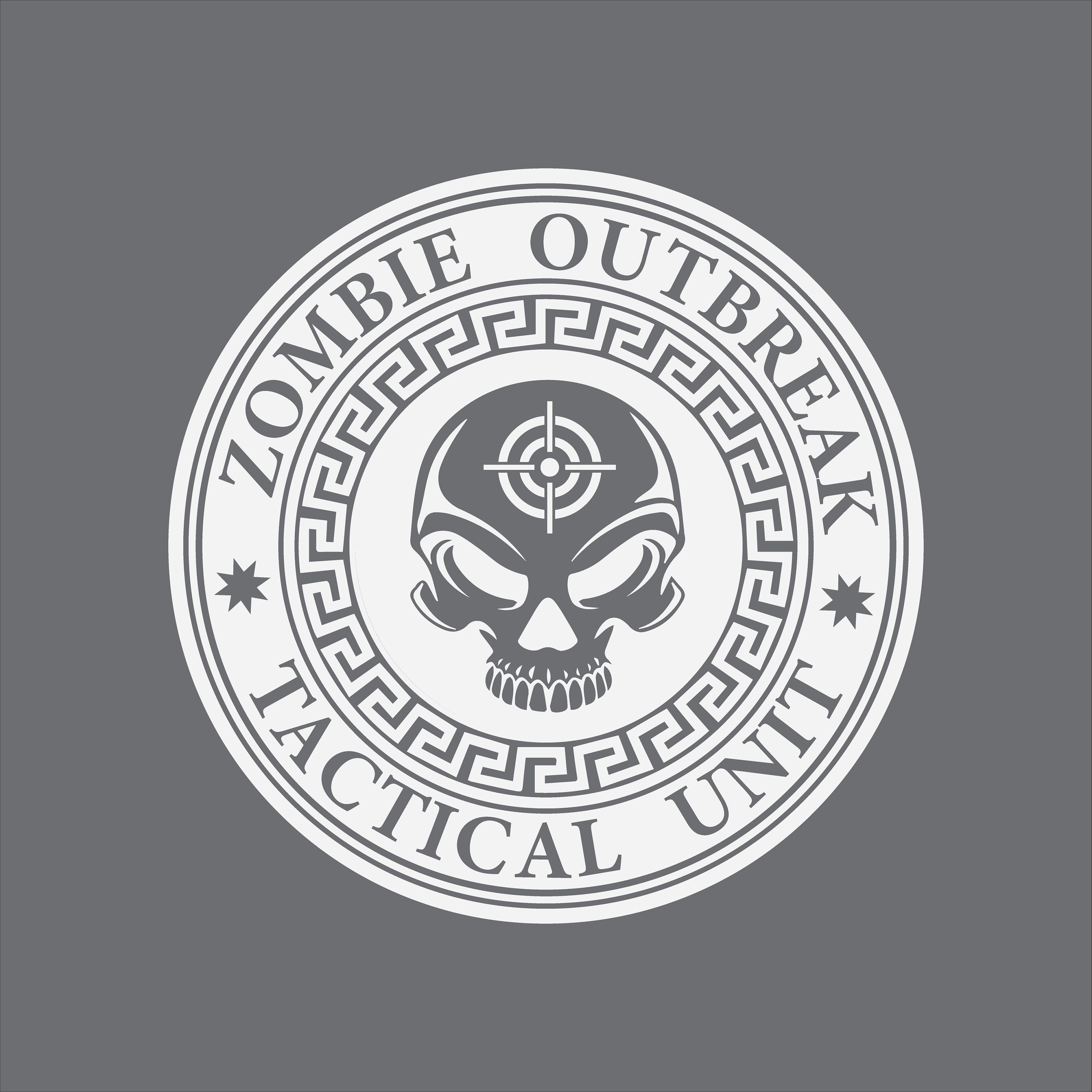 Zombie Outbreak Tactical Unit Dxf, Svg, Eps, Png Fun Art Vector Digital ...