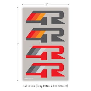 4runner [mini] T4R Badge Vinyl Decal Toyota Style Heritage Classic ...