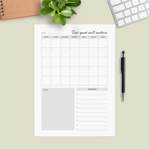 Time Spent Management Planner Instant Download Template Files Printable ...