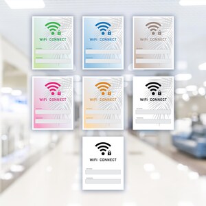 Printable Wi-fi Portrait Signs Instant Download Template Files Svg Pdf ...