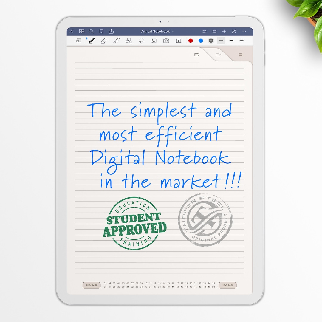 Digital Notebook With Designated Drawing Boards, Goodnotes, Noteful ...