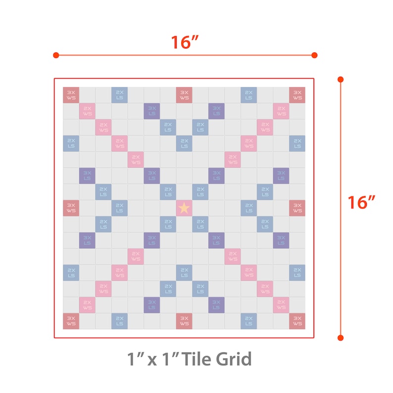 Scrabble Vinyl Sticker Decal With 3D Tile Art 16 Inches X 16 - Etsy