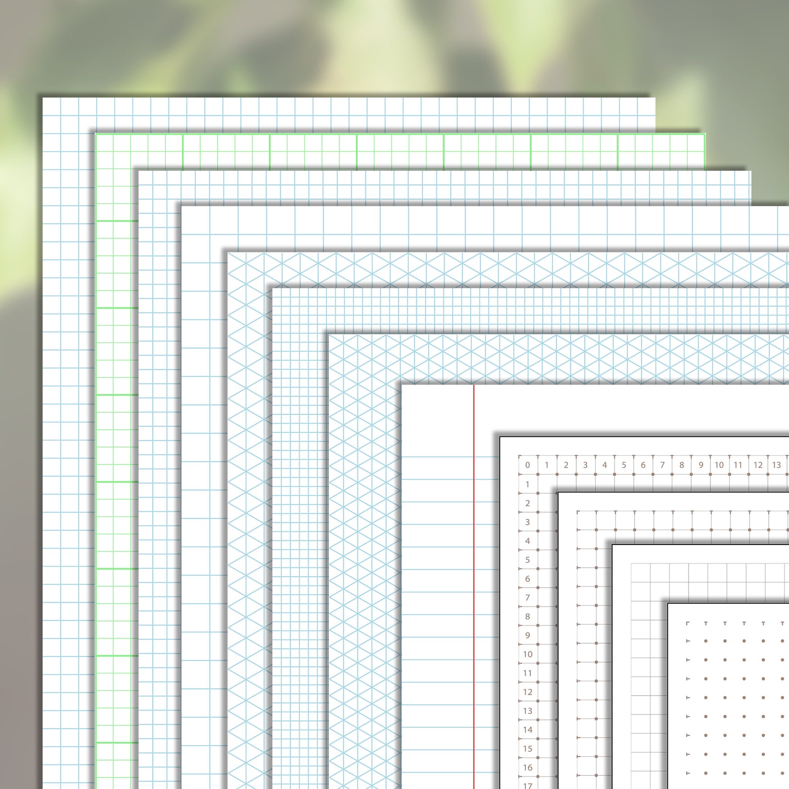 Engineering Dotted-grid Journal Pages Printable Instant Download ...