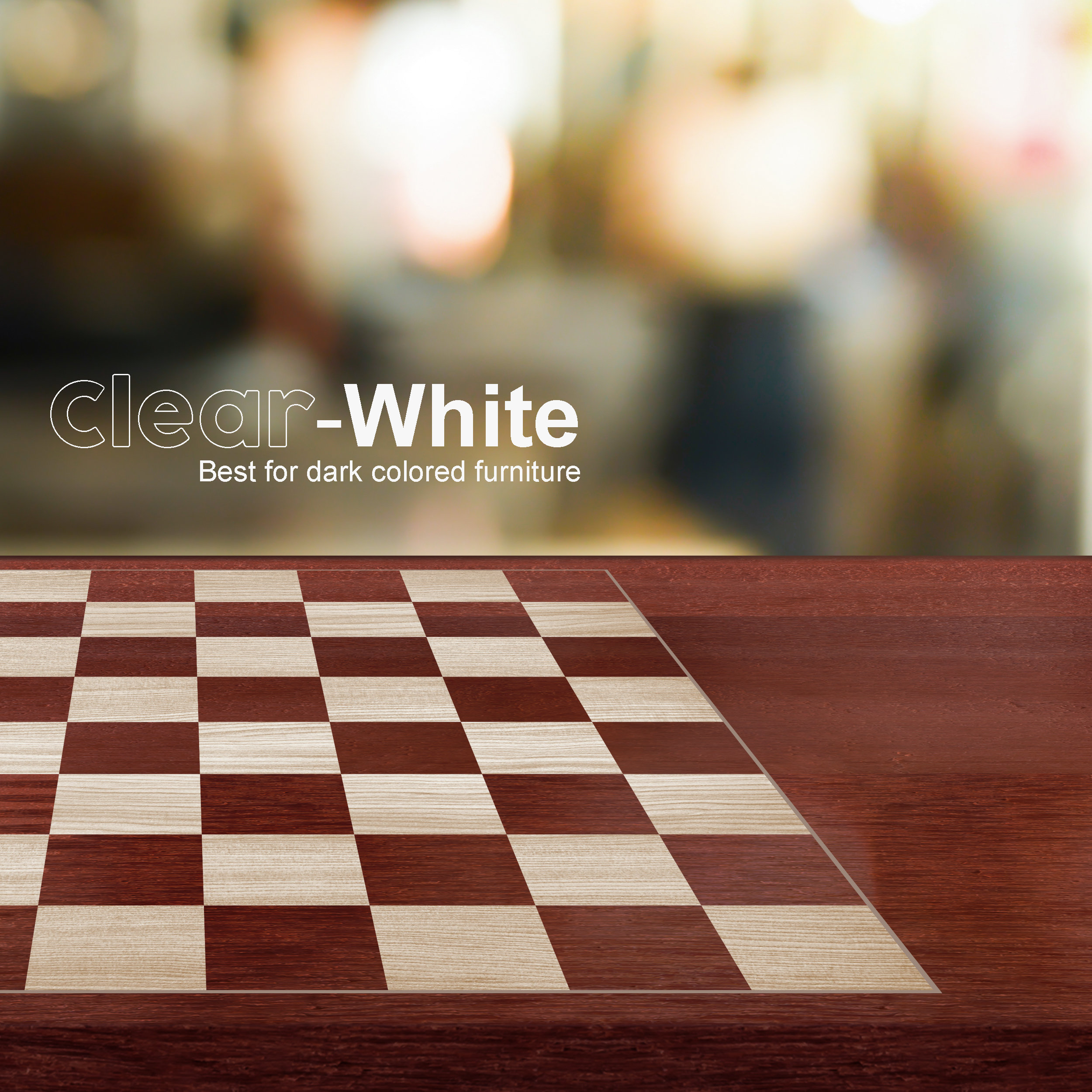 Chess board & Checker vinyl sticker decal with classic real | Etsy