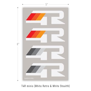 4runner [mini] T4R Badge Vinyl Decal Toyota Style Heritage Classic ...