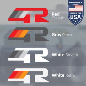 4runner T4R Badge Vinyl Decal Toyota Style Heritage Classic Retro ...