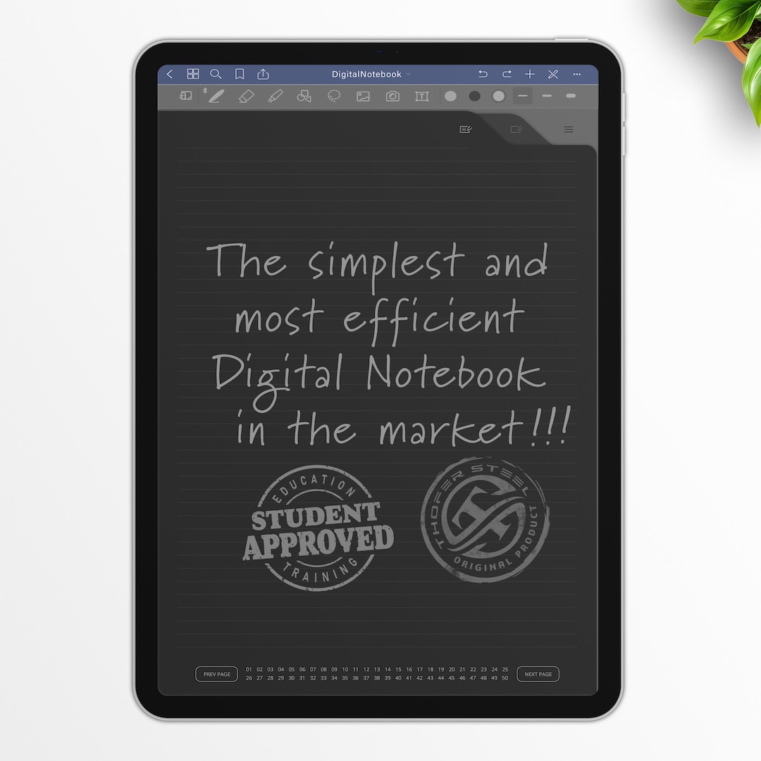 Digital Notebook V2 With Designated Drawing Boards, Goodnotes, Noteful ...
