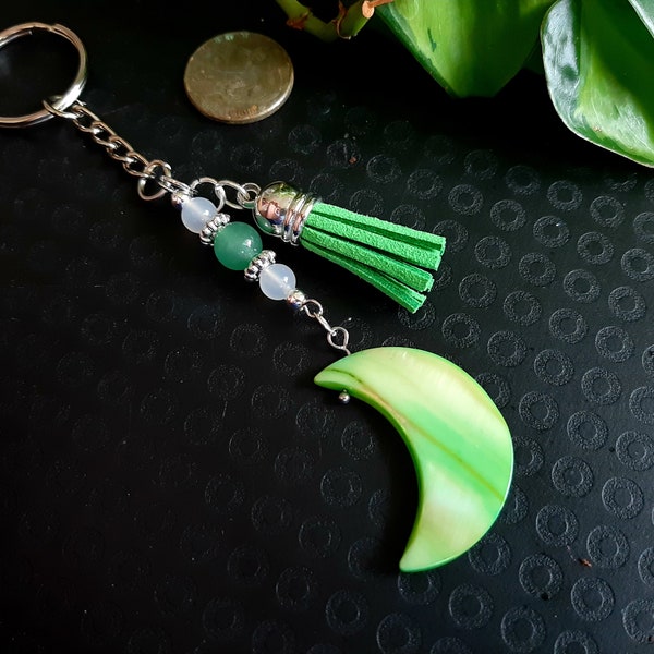 Moon Key Ring - Etsy