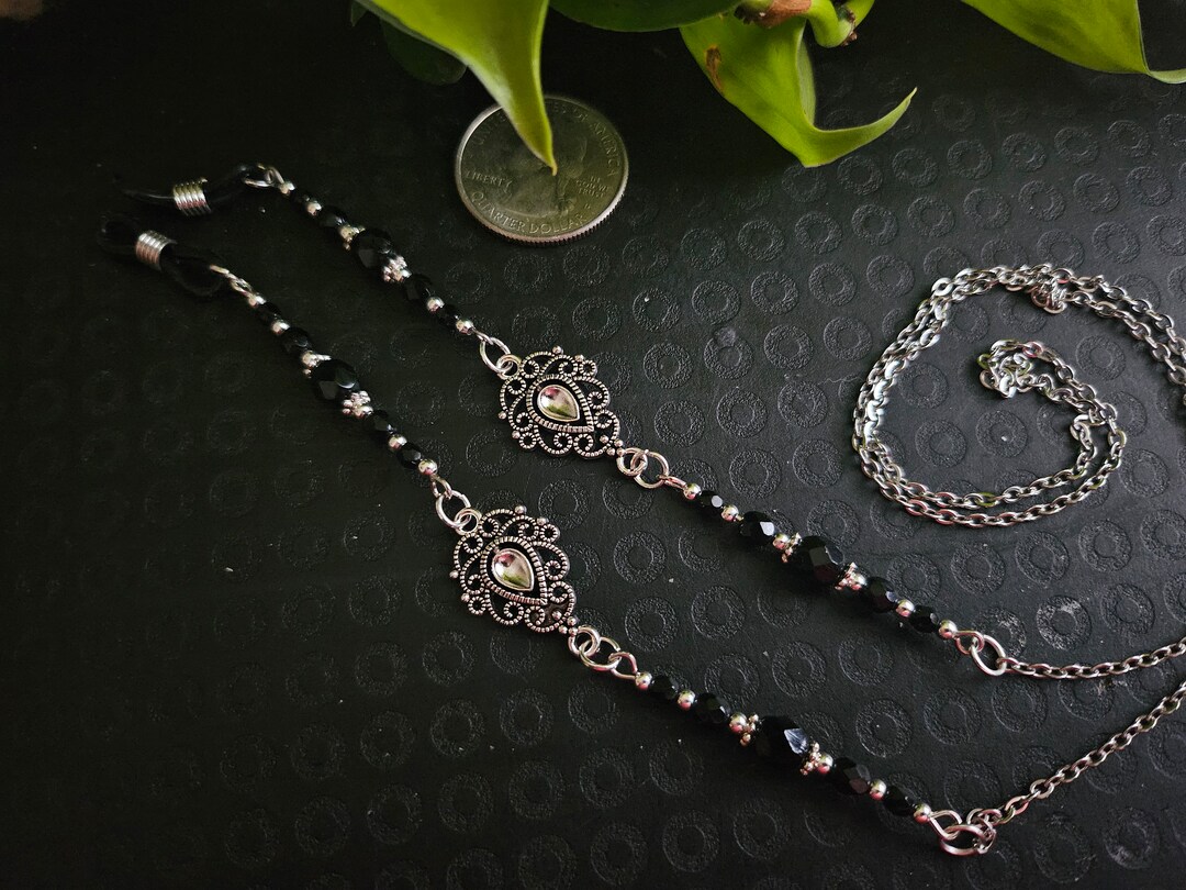 Gothic Glasses Chain, Goth Glasses Chain, Victorian Goth, Romantic Goth ...