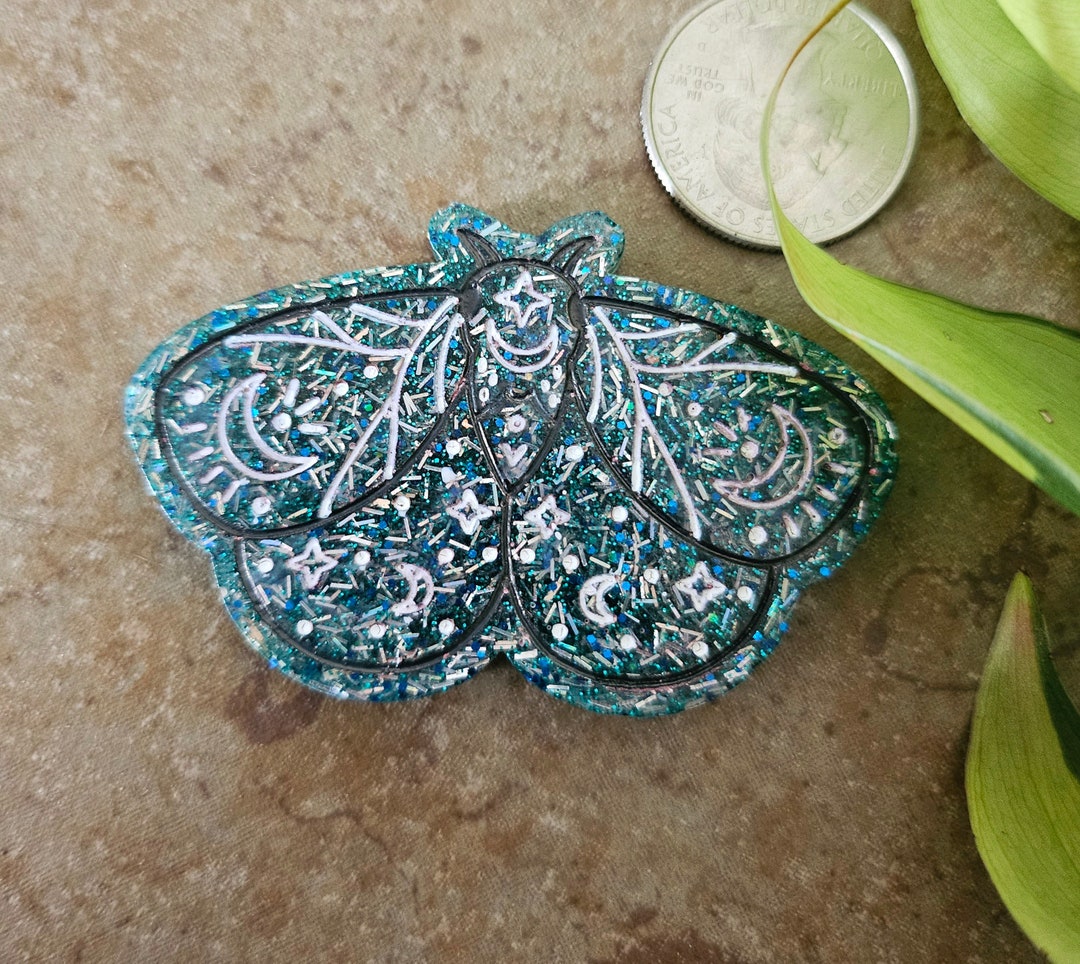 Moth Magnet, Luna Moth Magnet, Cottage Core, Fridge Magnet, Small ...