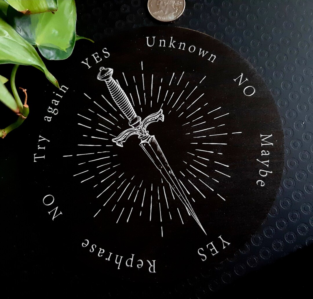 Sword Pendulum Board, 6 Pendulum Board, Wood Pendulum Board, Reversible ...