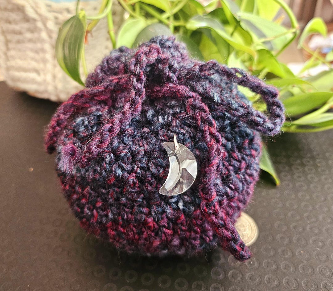 Crystal Moon Pouch, Spell Pouch, Rune Bag, Rune Pouch, Gris Gris Bag ...