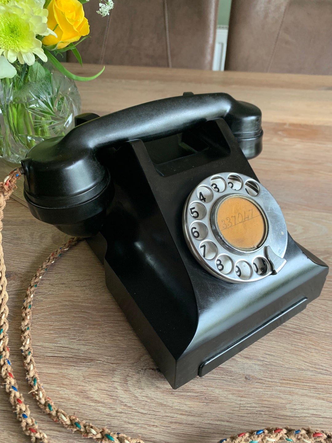 Vintage Rotary Dial Telephone - Etsy