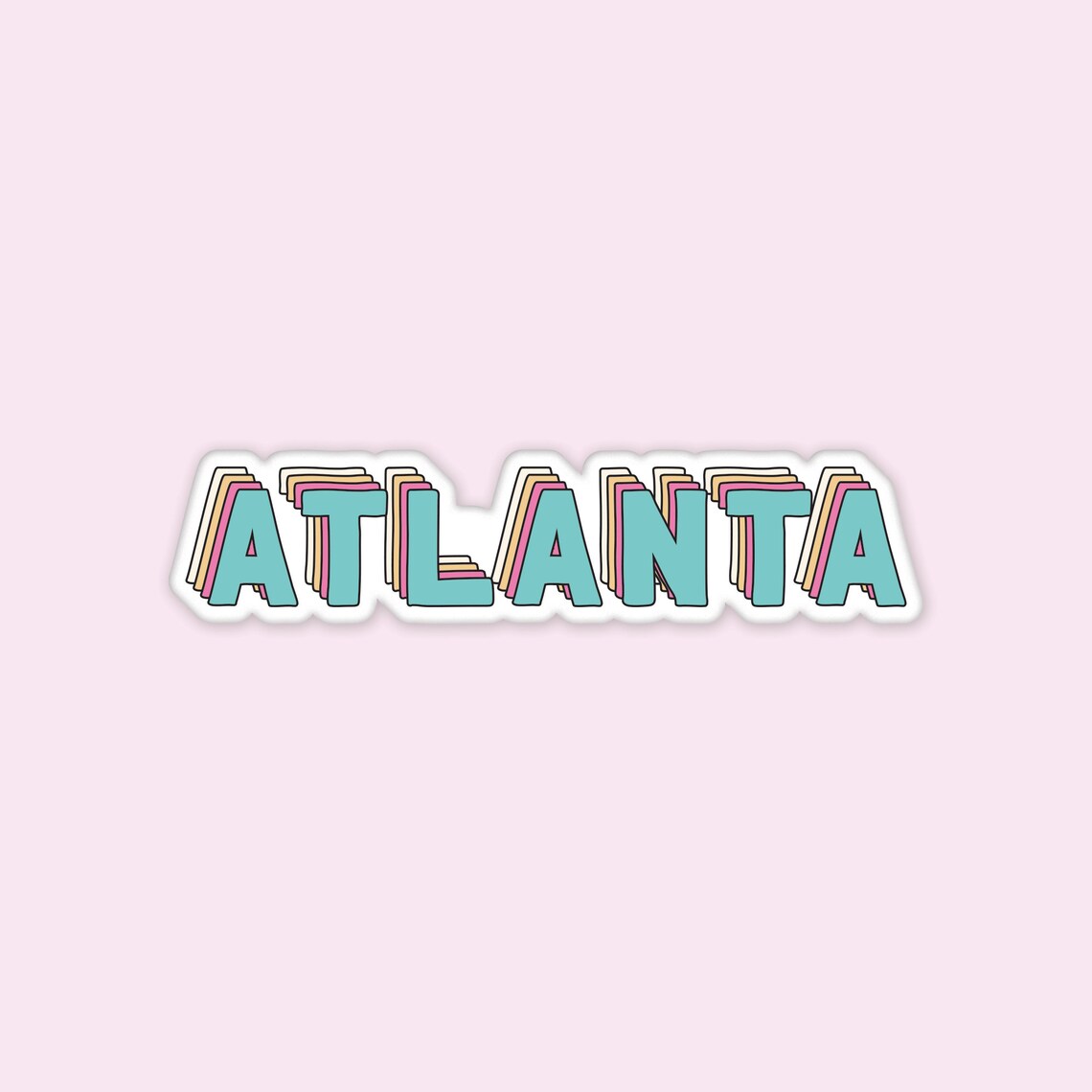 Atlanta Laptop Car Vinyl Bumper Sticker | Etsy