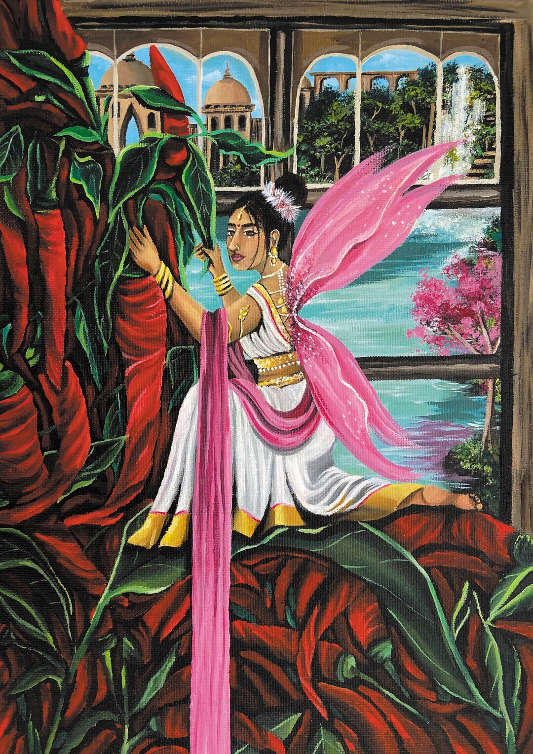 Chilli Fairy Art Desi Art Print Mirchi Art Indian Home - Etsy