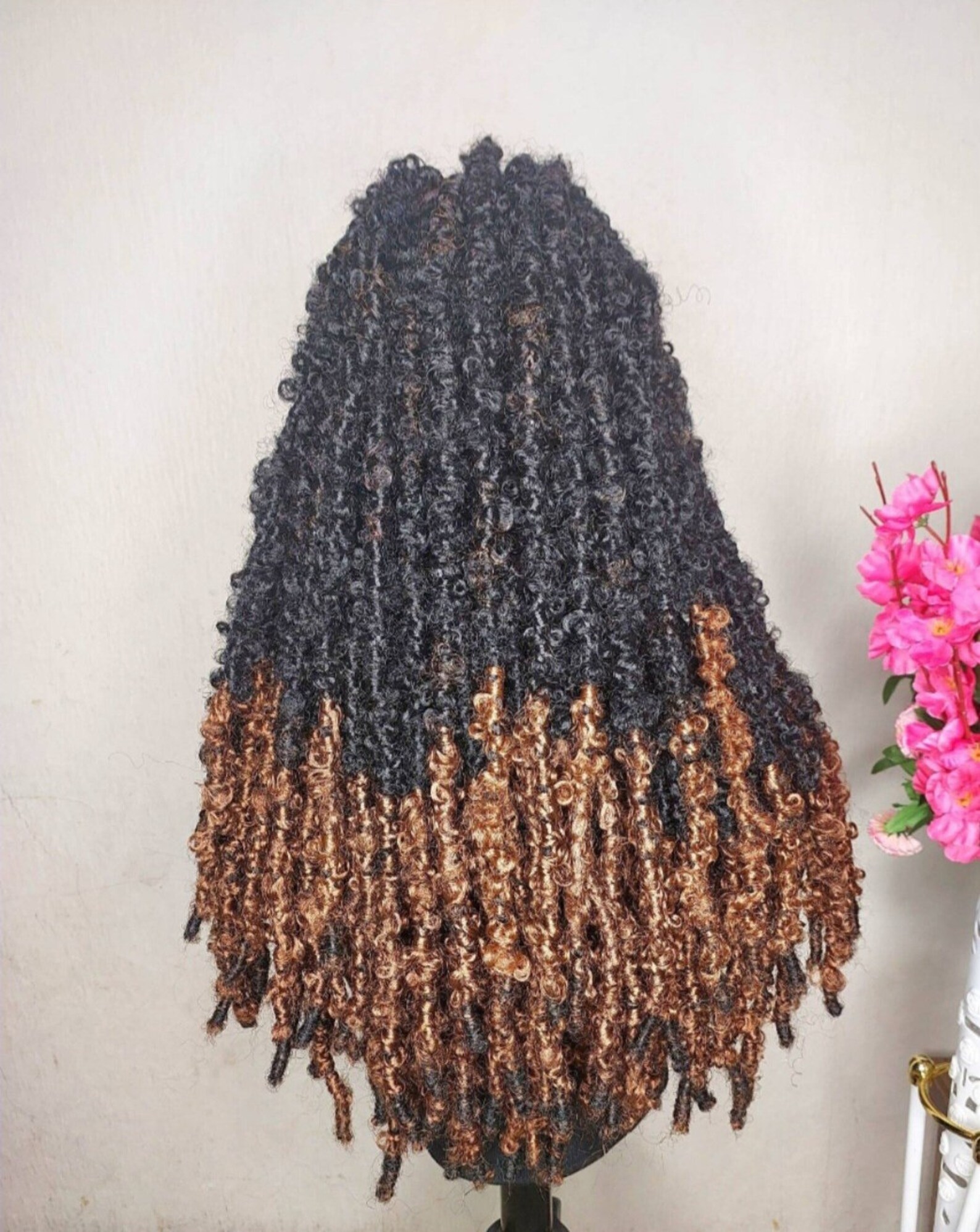 BUTTERFLY LOCS Wig, Faux Distressed Locs, Faux Locs, Dreadlocks Wig ...