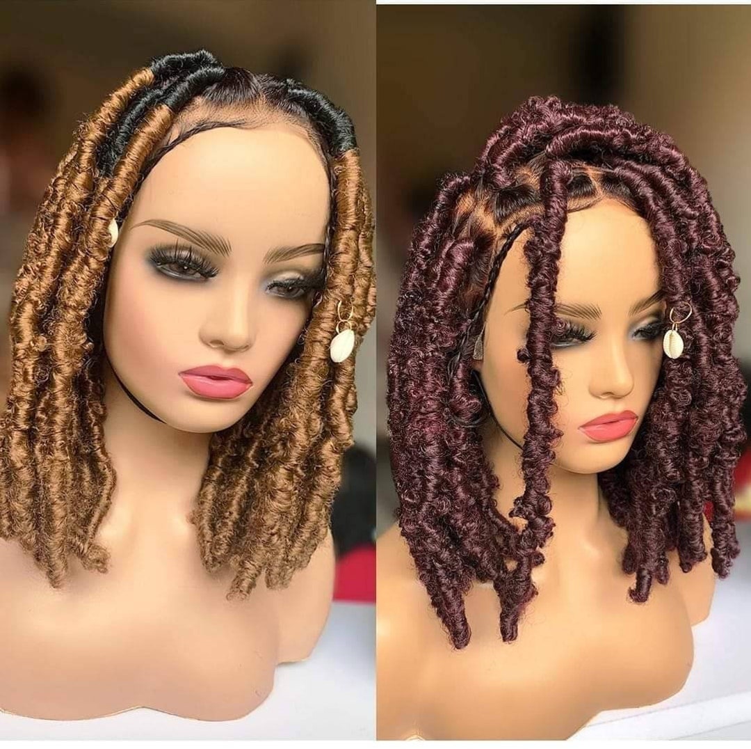 BUTTERFLY LOCS Wig Faux Distressed Locs Faux Locs - Etsy