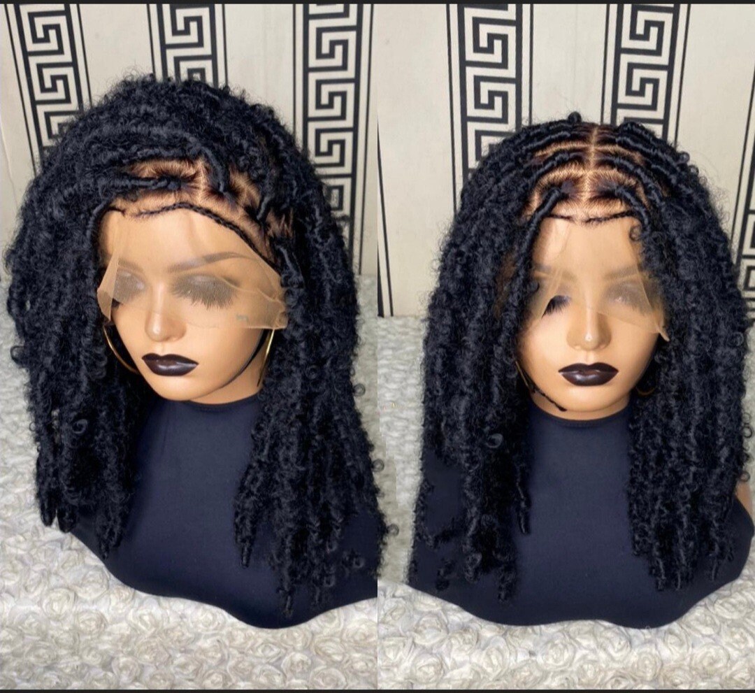 BUTTERFLY LOCS Wig, Faux Distressed Locs, Faux Locs, Dreadlocks Wig ...