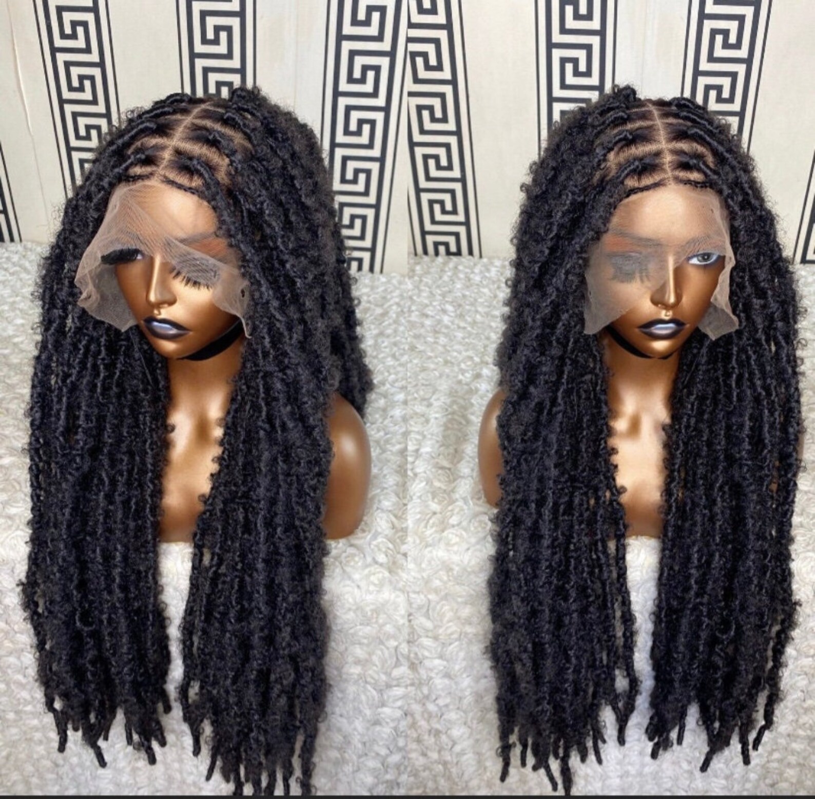 BUTTERFLY LOCS Wig, Faux Distressed Locs, Faux Locs, Dreadlocks Wig ...