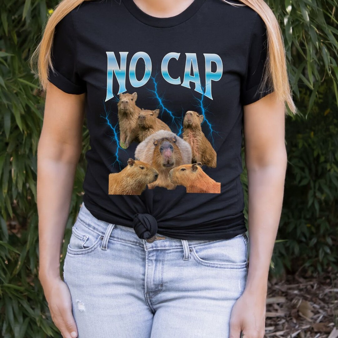 Retro Capybara Tshirt, Trendy Bootleg Style Rap 90s T-shirt, 90s Style ...