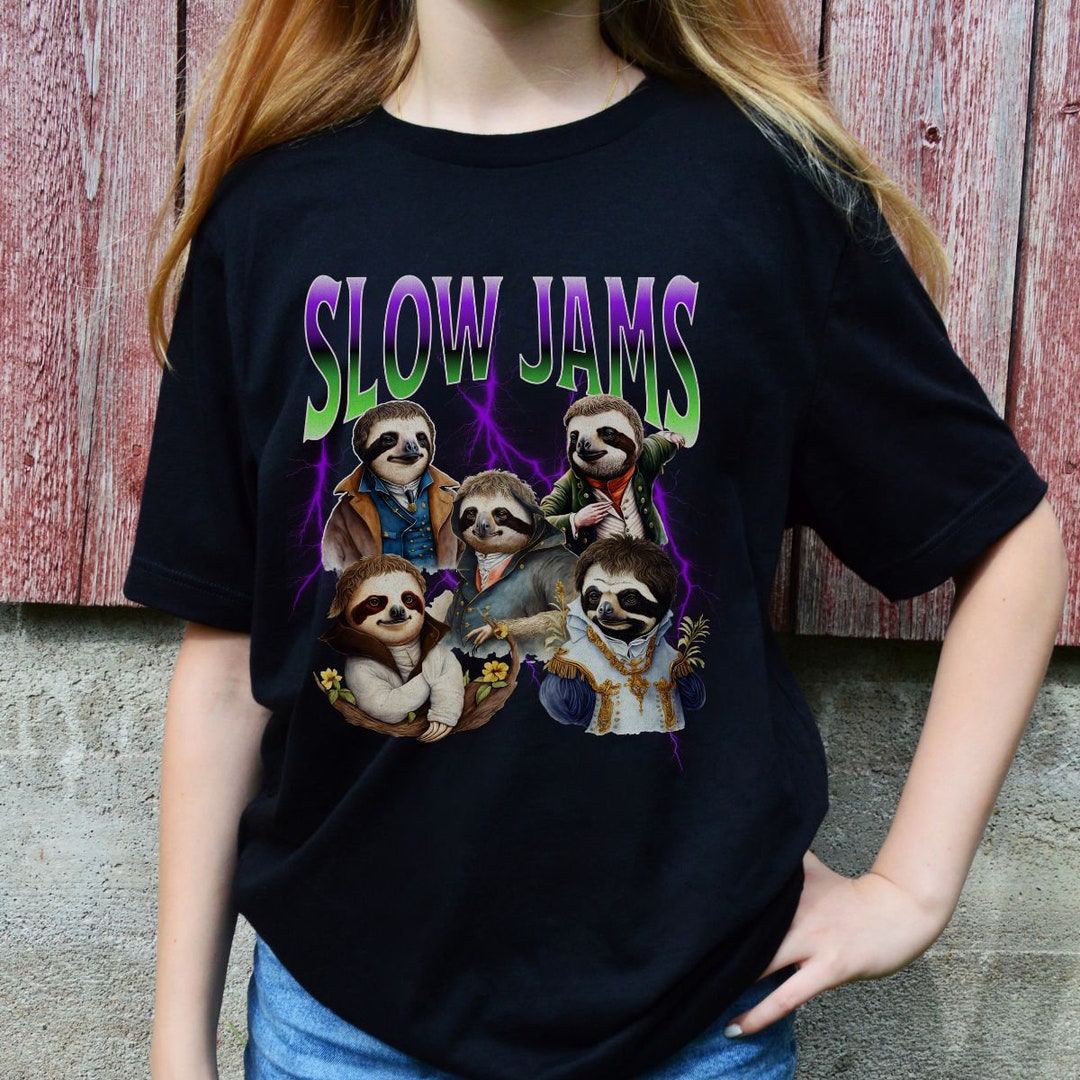 Retro Sloth Tshirt, Trendy Bootleg Style Rap 90s T-shirt, 90s Style ...