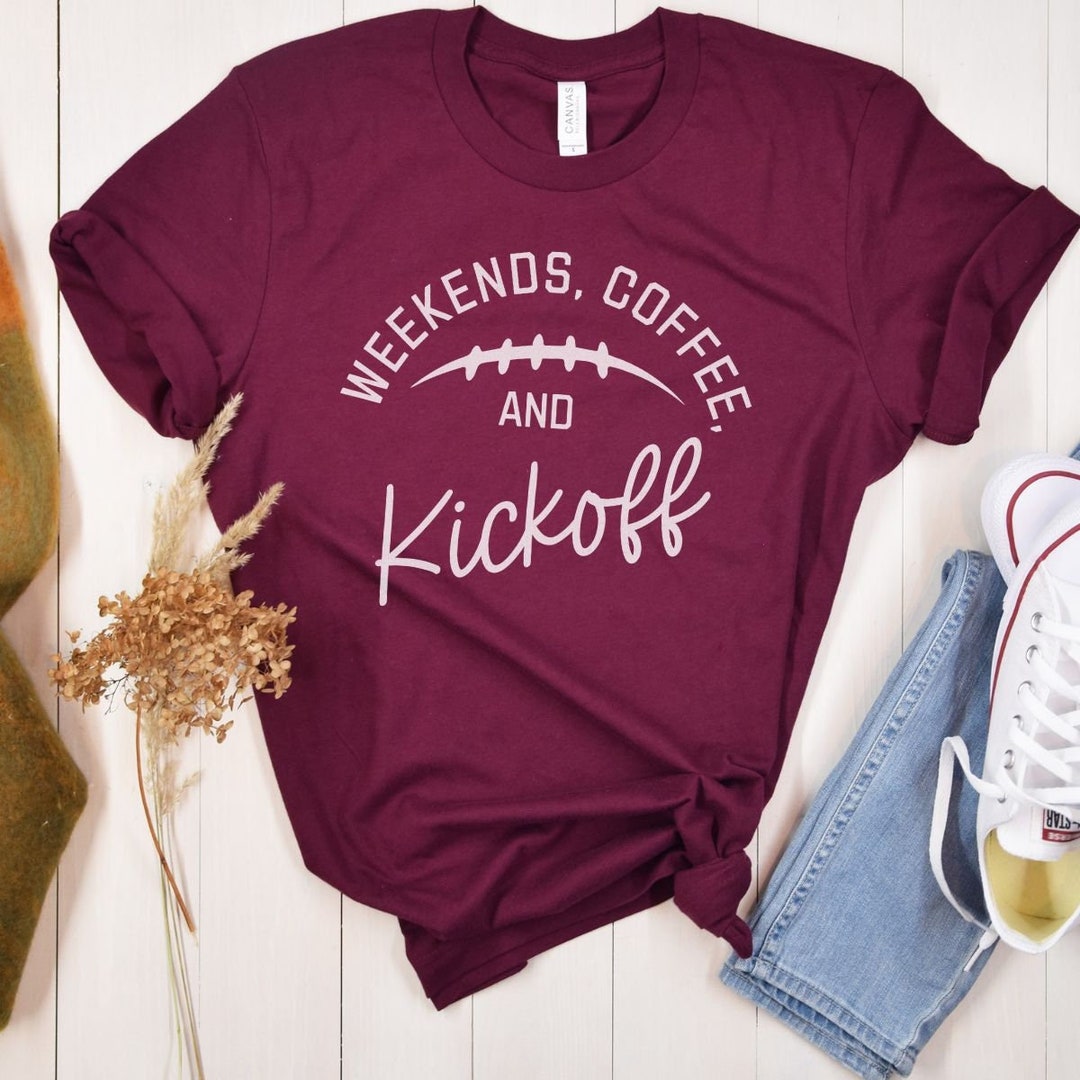 Football and Fall, Coffee Latte Football Shirt , Autumn Fall Shirt ...