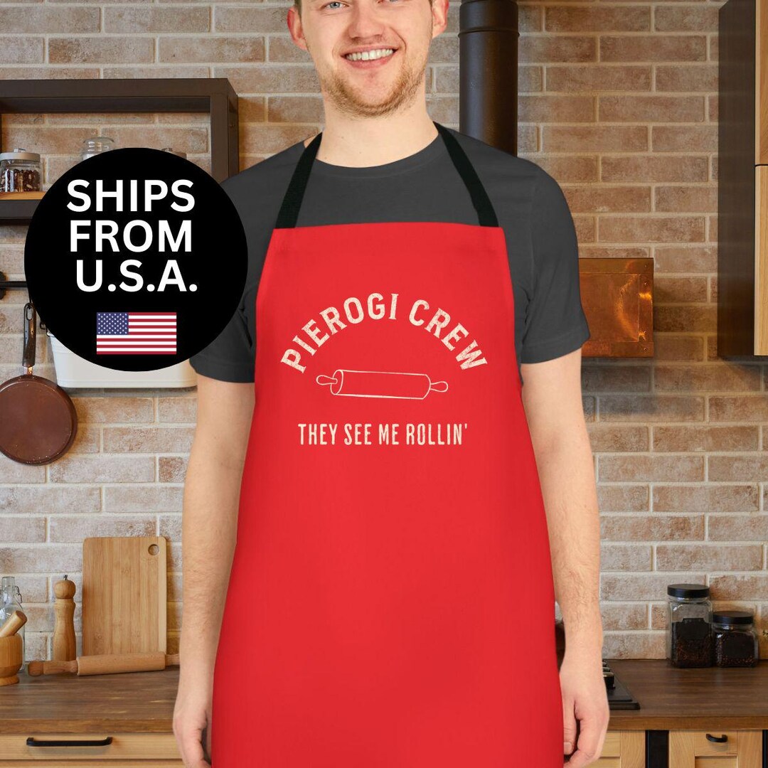 Apron Pierogi Crew They See Me Rolling Family Matching Aprons, Funny ...
