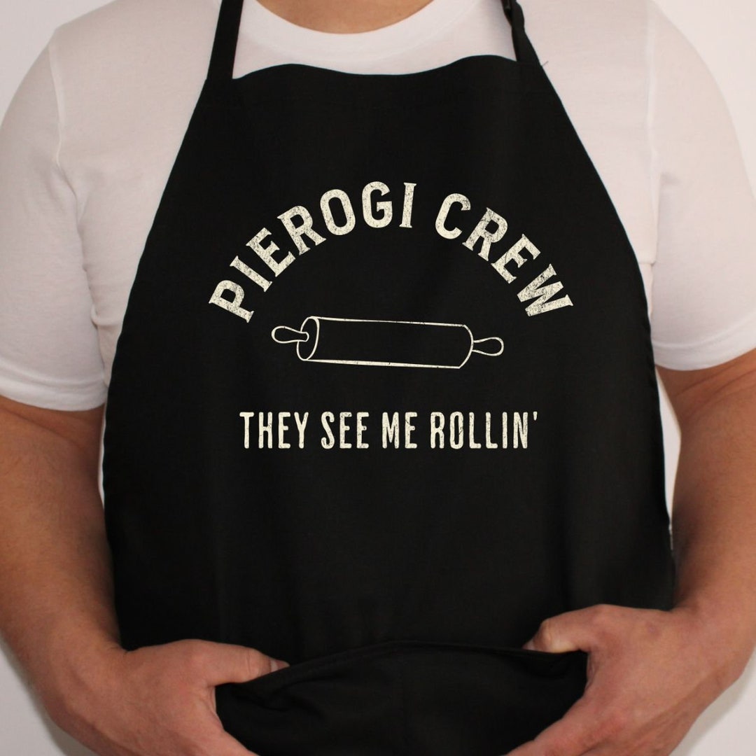 Apron Pierogi Crew They See Me Rolling Family Matching Aprons, Funny ...
