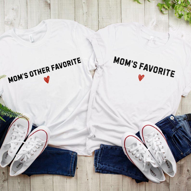 Funny Adult Sibling Matching Shirts, Favorite Daughter Son Shirts ...