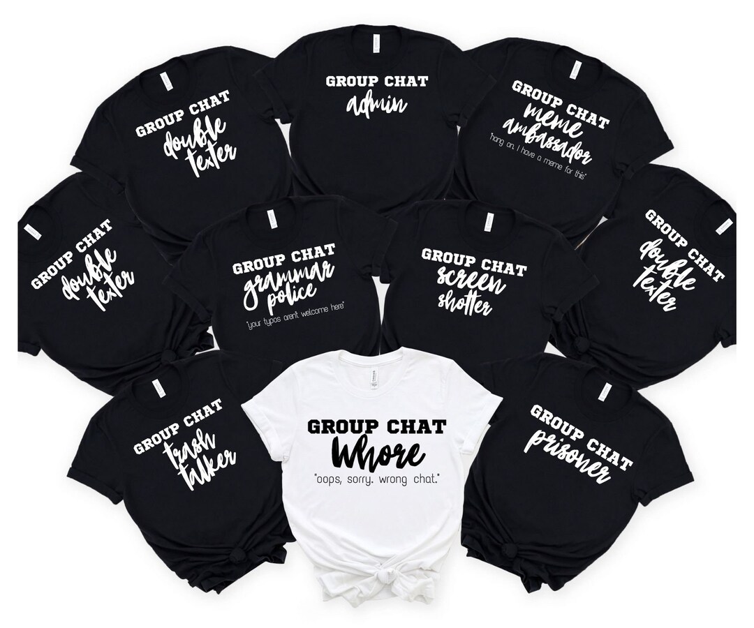 Group Chat Friend Group Shirts Girls Trip Group Shirts Group - Etsy