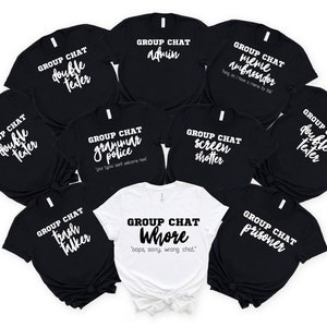 Group Chat Friend Group Shirts, Girls Trip Group Shirts, Group Birthday ...