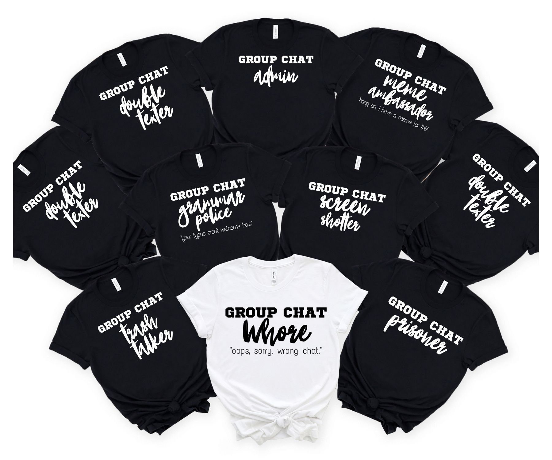 Group Chat Friend Group Shirts Girls Trip Group Shirts Group - Etsy