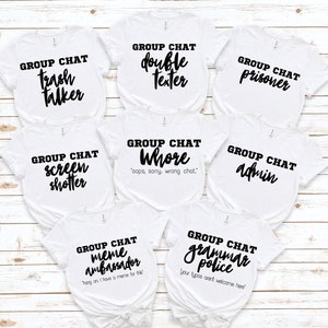 Group Chat Friend Group Shirts, Girls Trip Group Shirts, Group Birthday ...