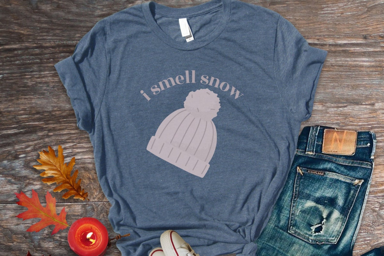 I Smell Snow T Shirt Winter Snow Vibes It's Snowing - Etsy