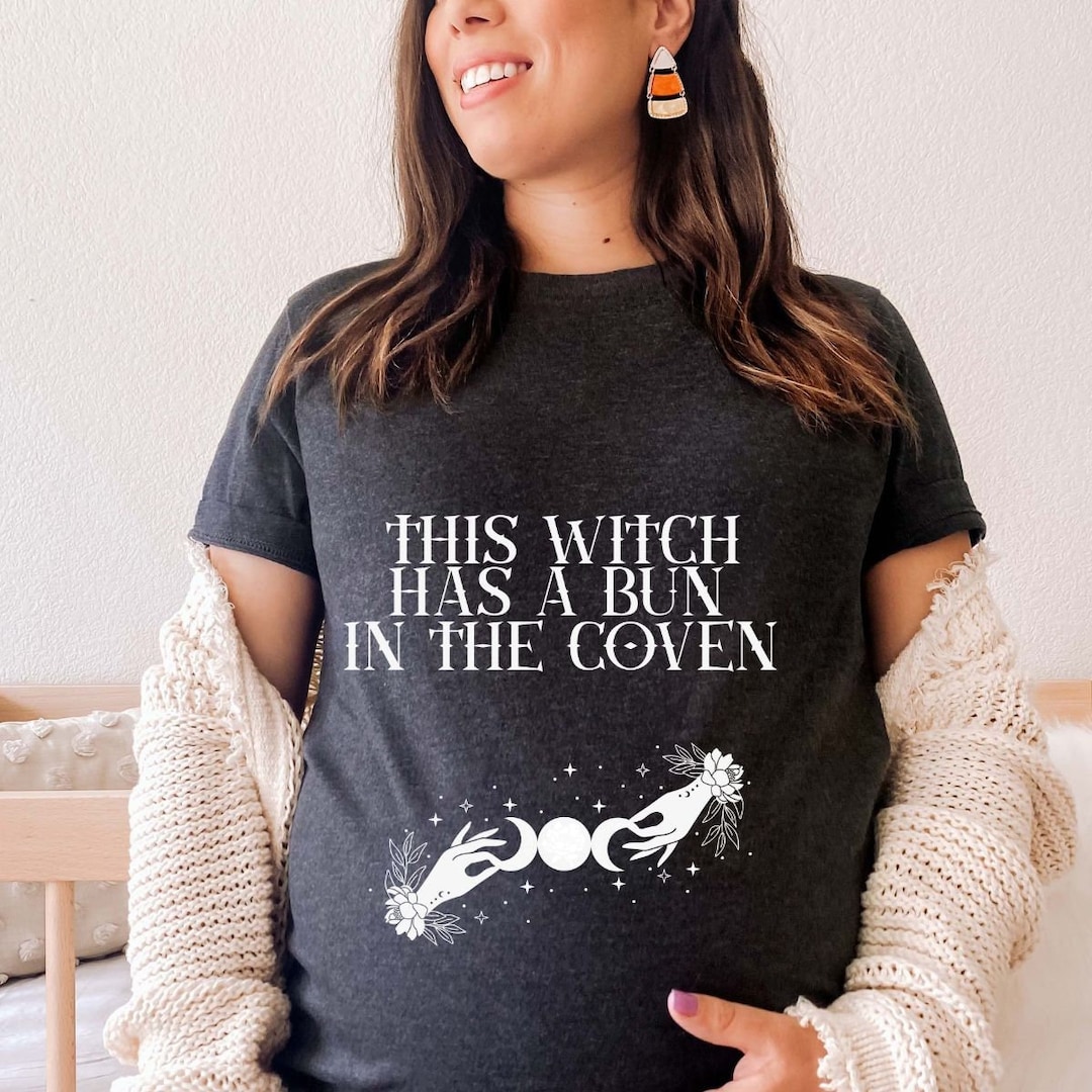 Halloween Pregnant Announcement Shirt, Gothic Mom Shirt, New Occult ...