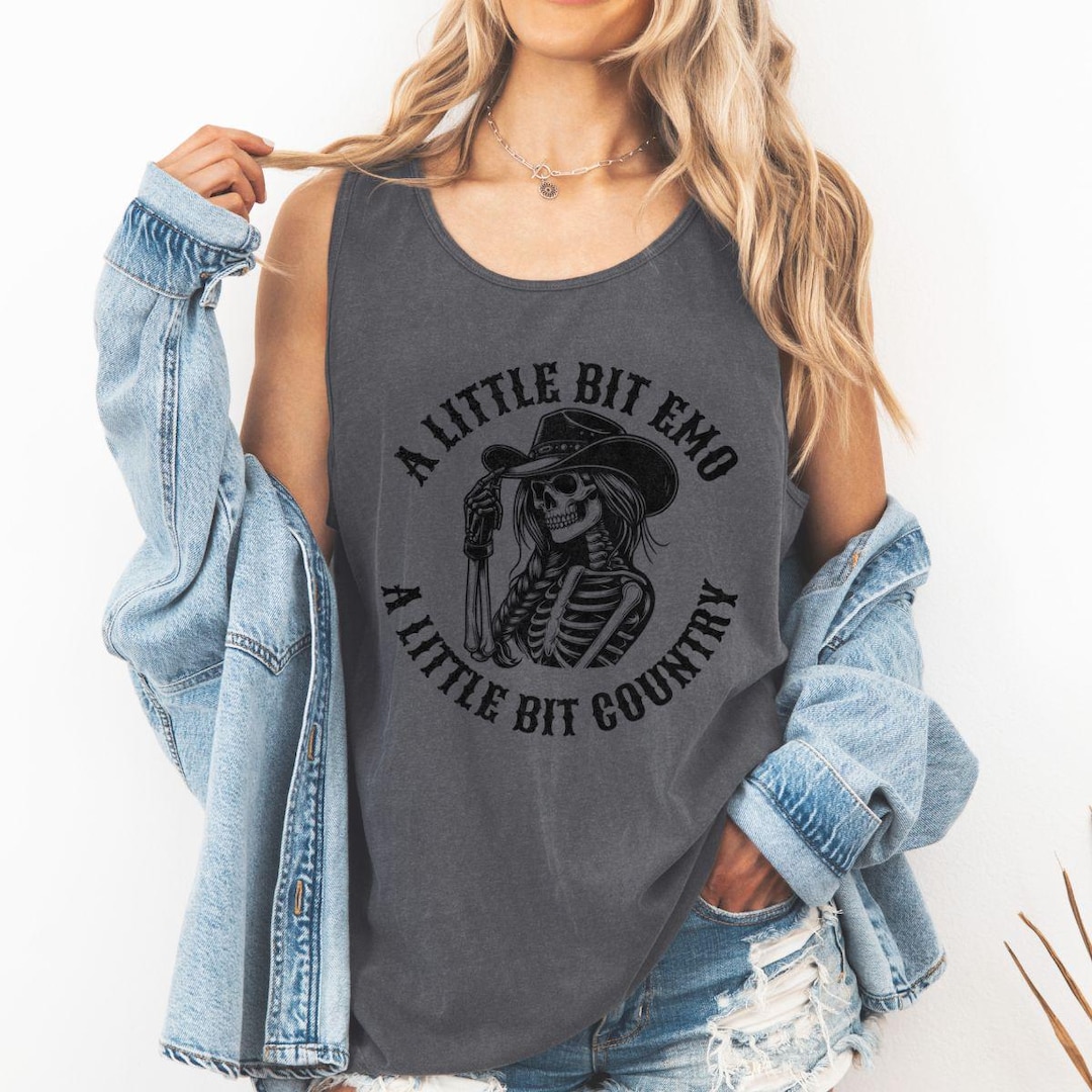 Emo Country Concert Comfort Colors Tank, Emo Shirt, Country Shirt ...